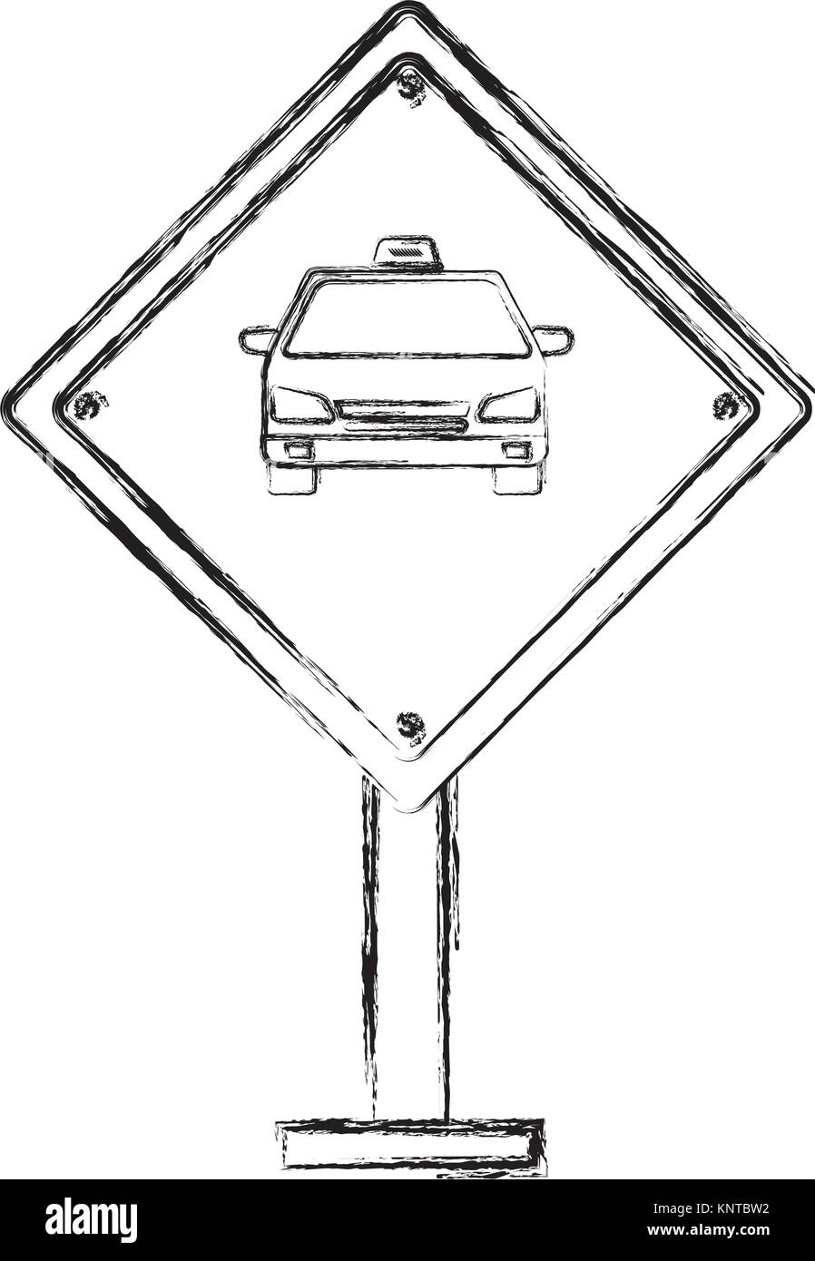 taxi stop traffic signal vector illustration design Stock Vector Image ...