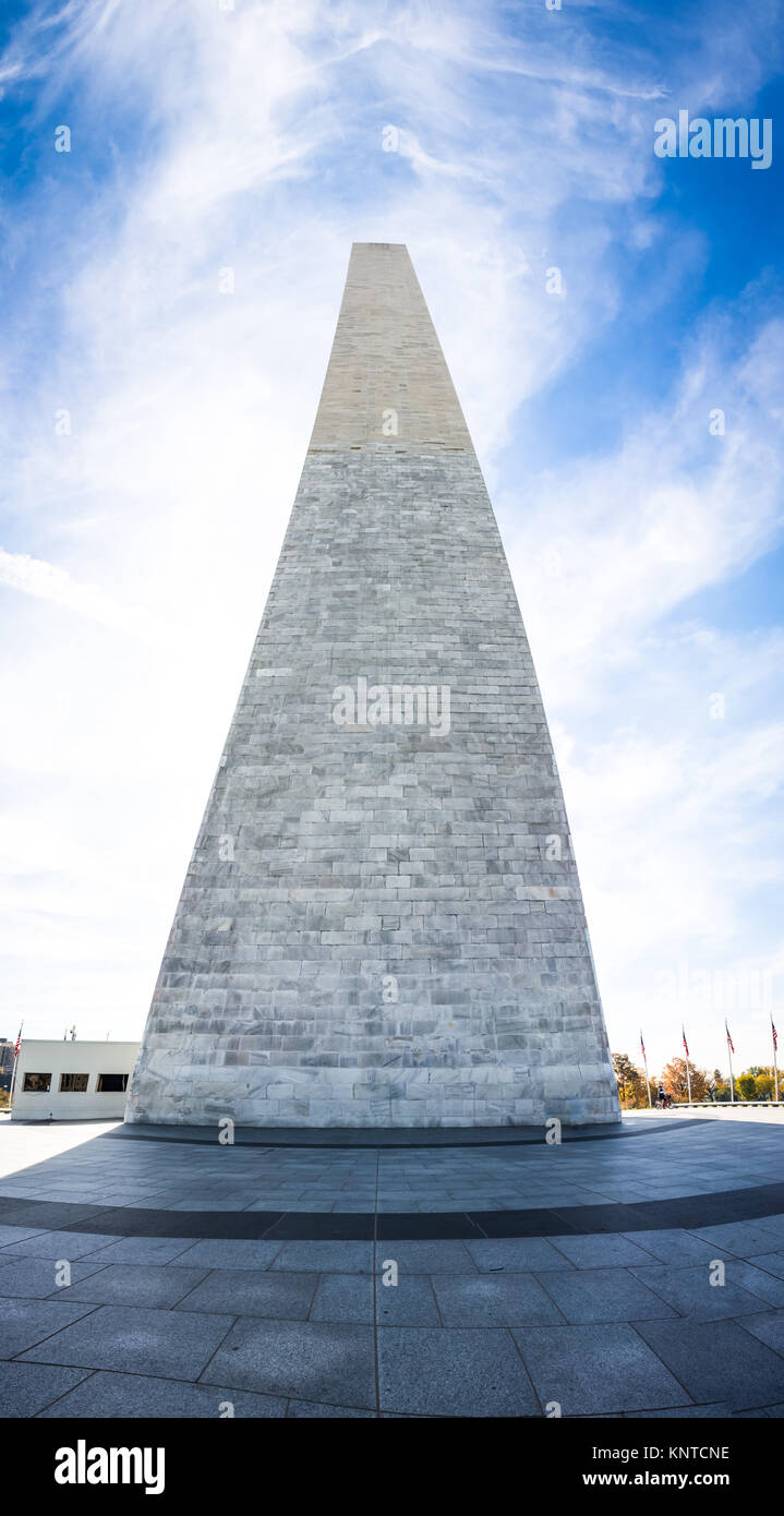 Washington Monument Closeup Vertical Panorama America Landmark Stone ...