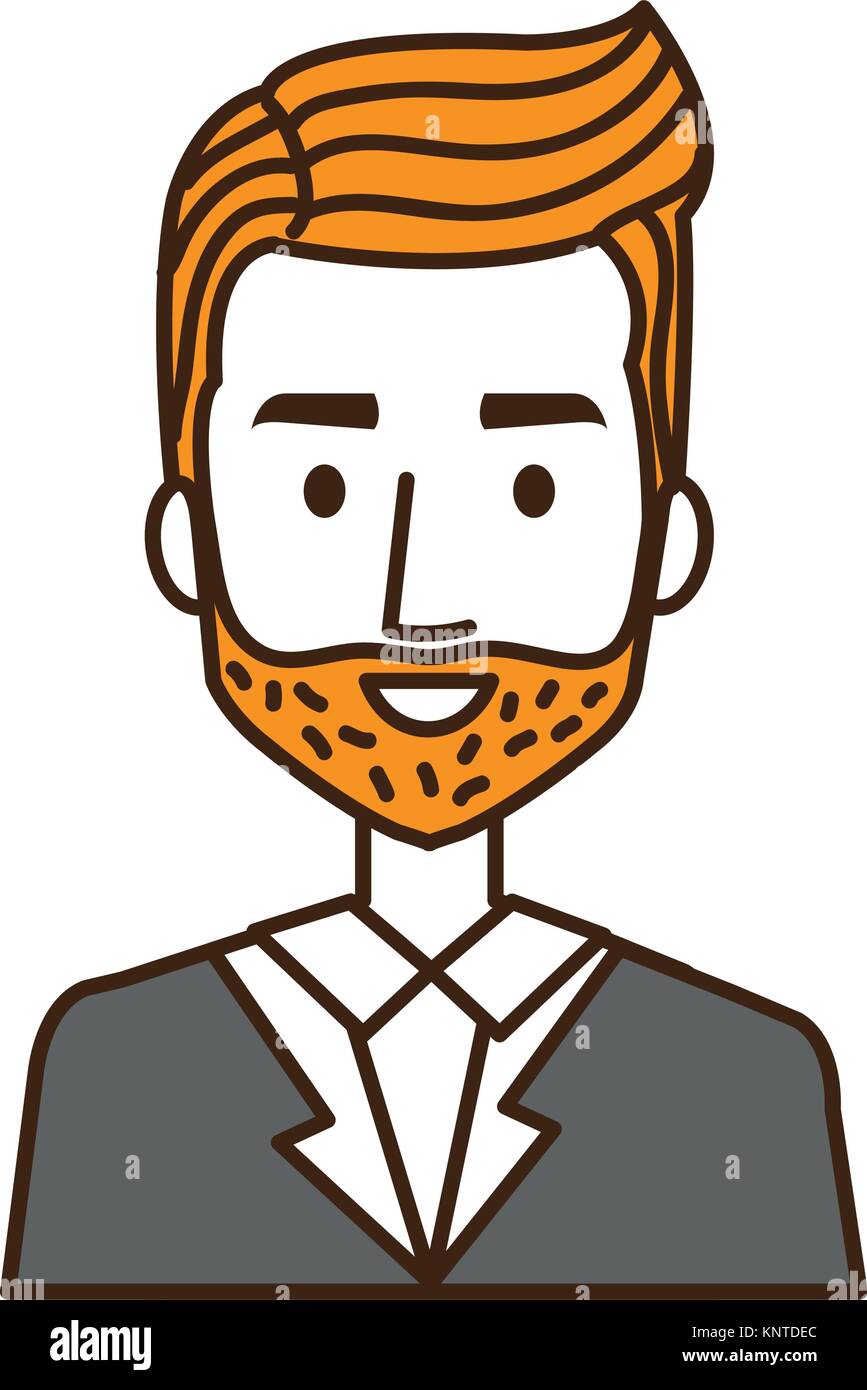 young man model avatar character vector illustration design Stock ...