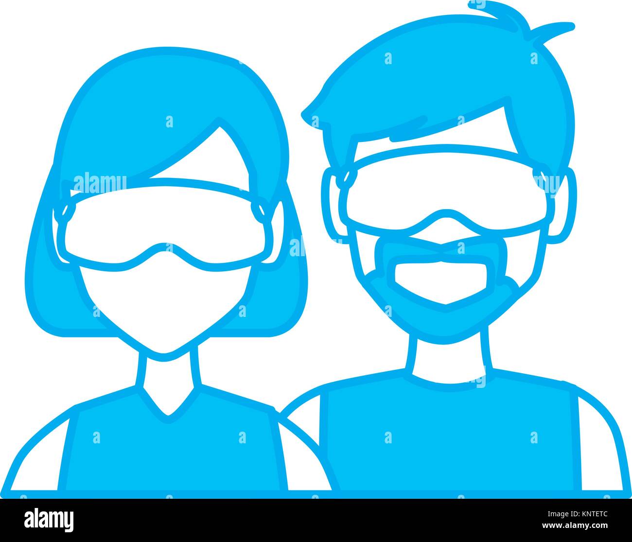 Winter couple avatar Stock Vector Image & Art - Alamy