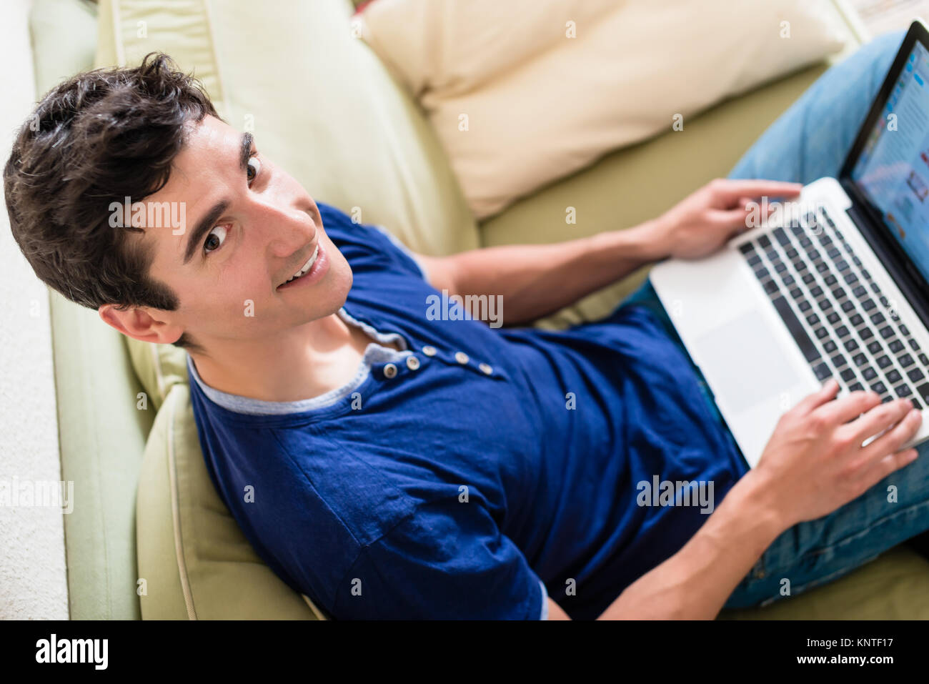 Cheerful caucasian man happy hi-res stock photography and images - Alamy