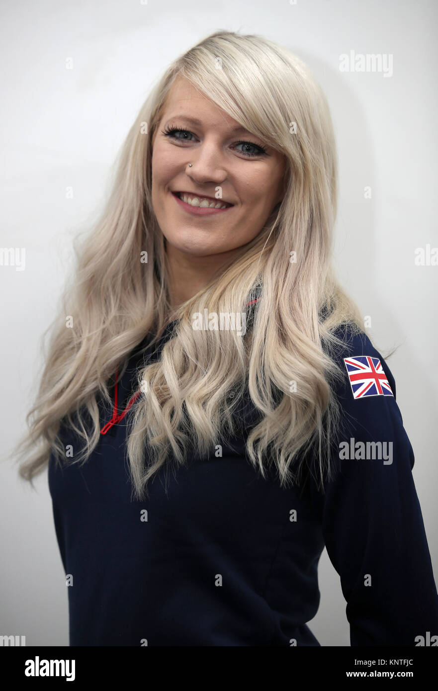 Elise Christie during the Team GB short-track speed skating ...