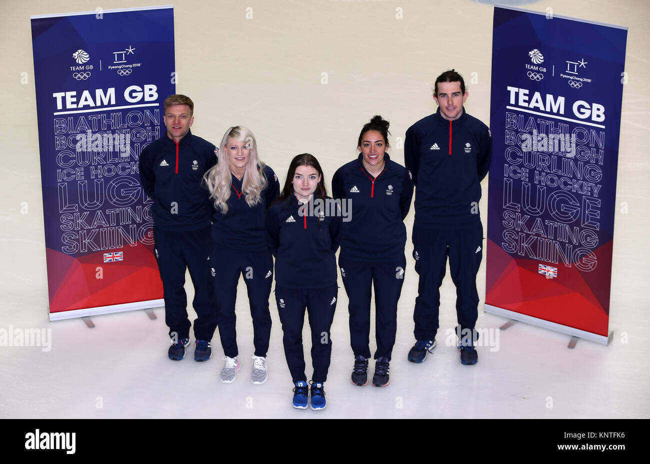 Team GB's (from left to right) Joshua Cheetham, Elise Christie, Kathryn ...