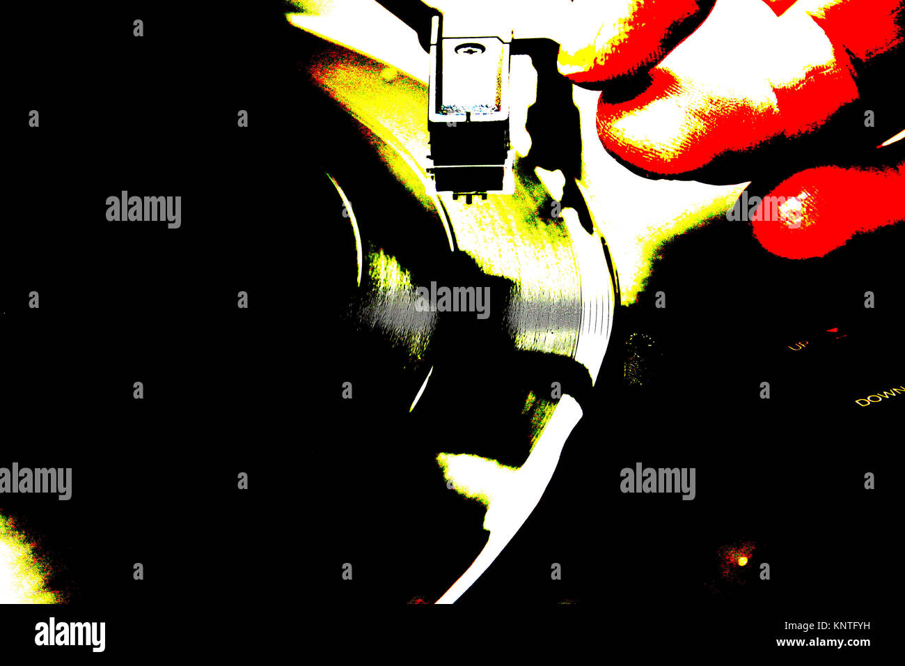 stylus playing a vinyl record Stock Photo - Alamy