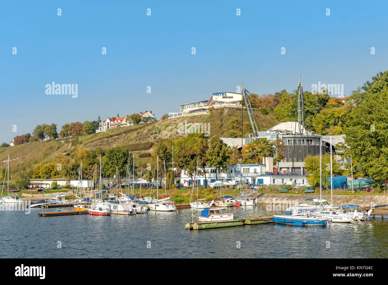 Marina in Plock, Poland Stock Photo - Alamy