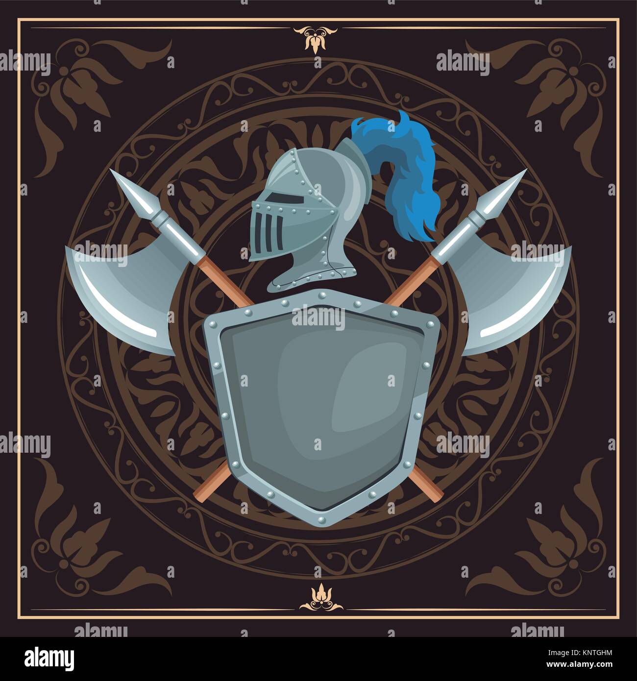 Medieval emblem insignia Stock Vector Image & Art - Alamy