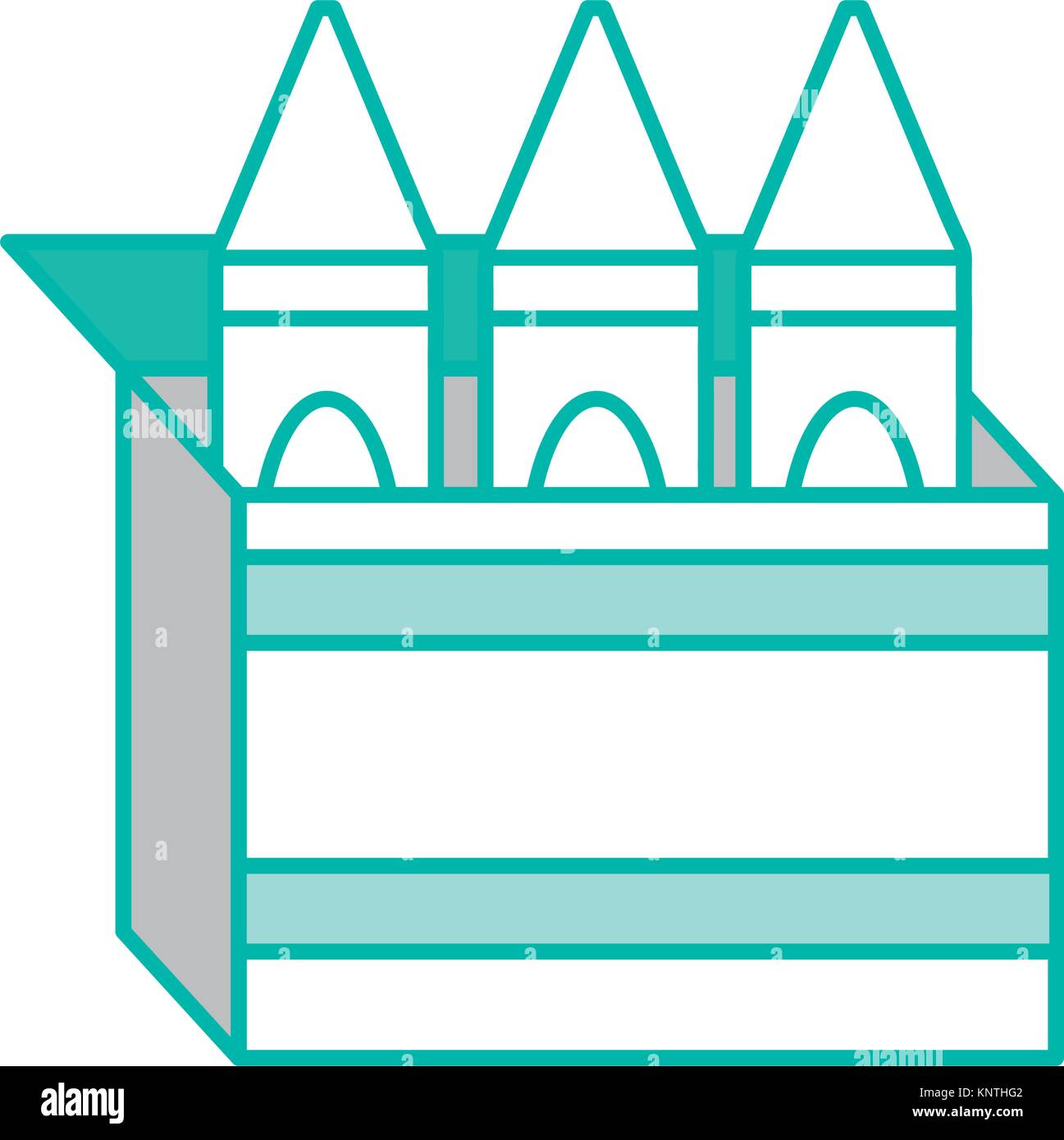 Isolated crayon box design Stock Vector Image & Art - Alamy