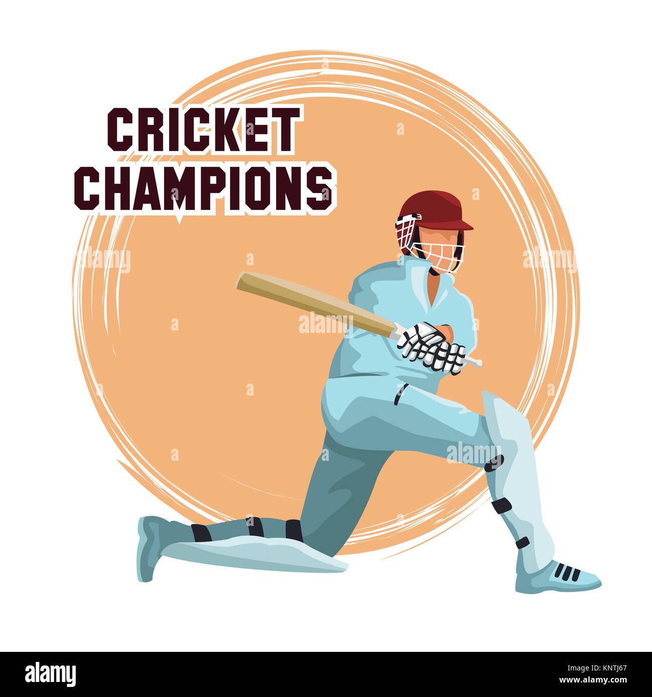 Cricket player cartoon Stock Vector Image & Art - Alamy