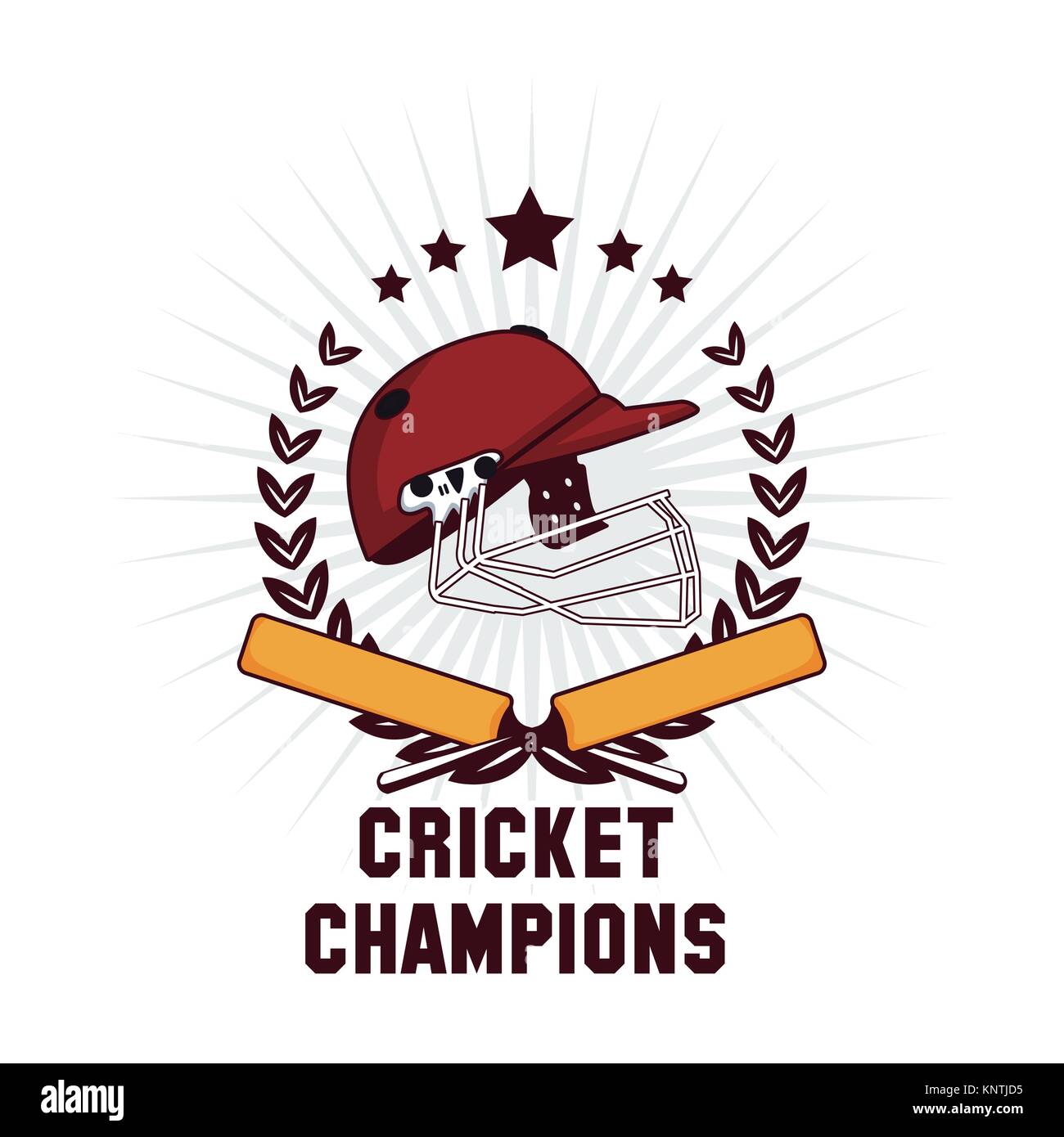 Cricket champions emblem Stock Vector Image & Art - Alamy