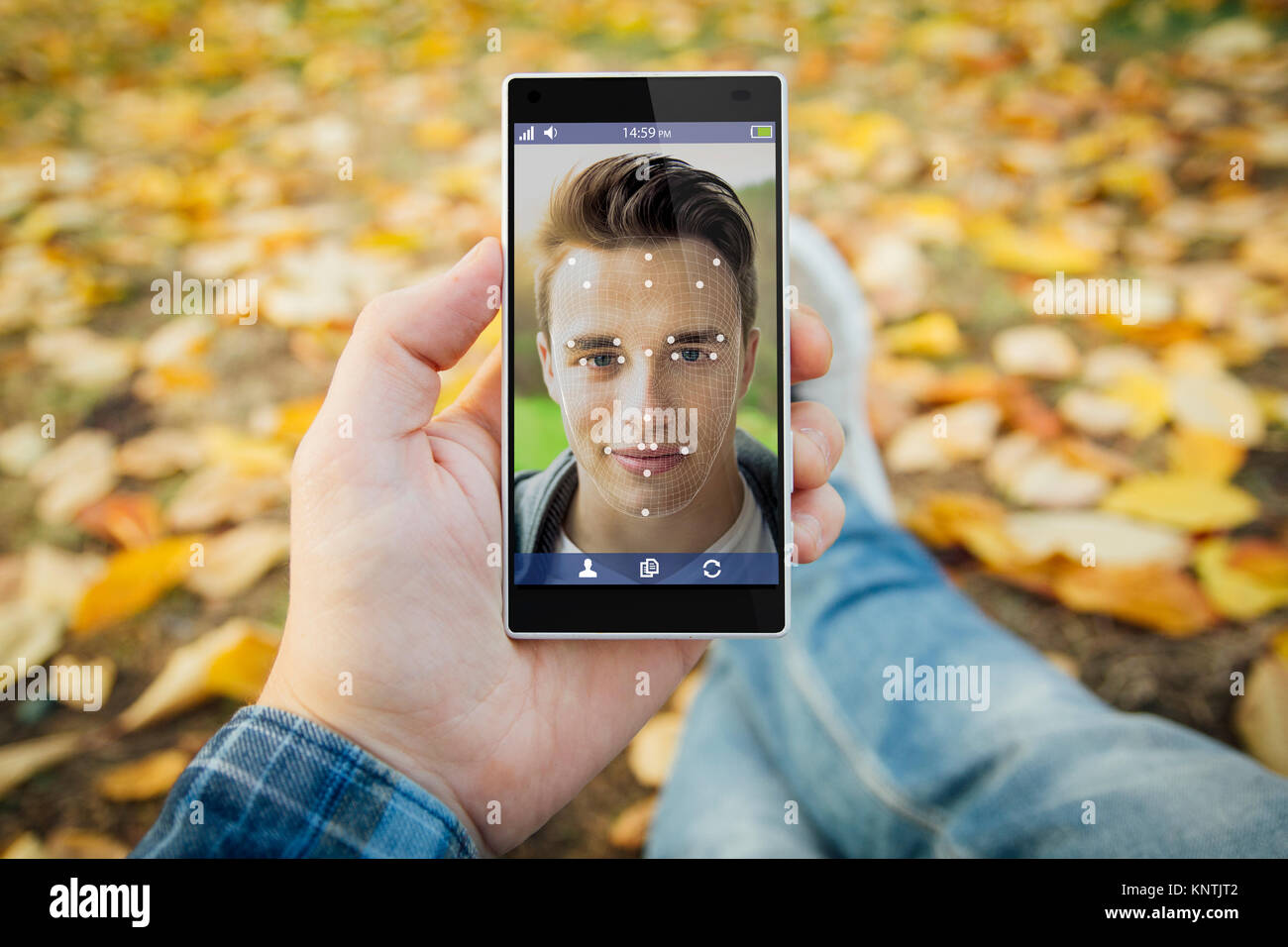 Facial recognition face id detection hi-res stock photography and ...