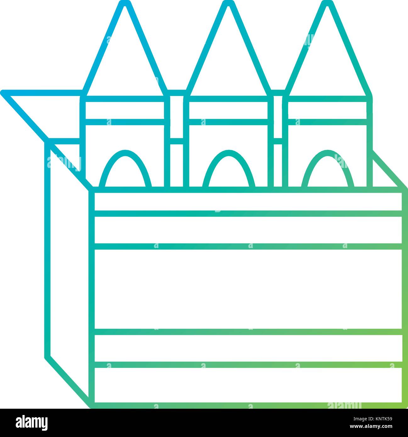 Isolated crayon box design Stock Vector Image & Art - Alamy