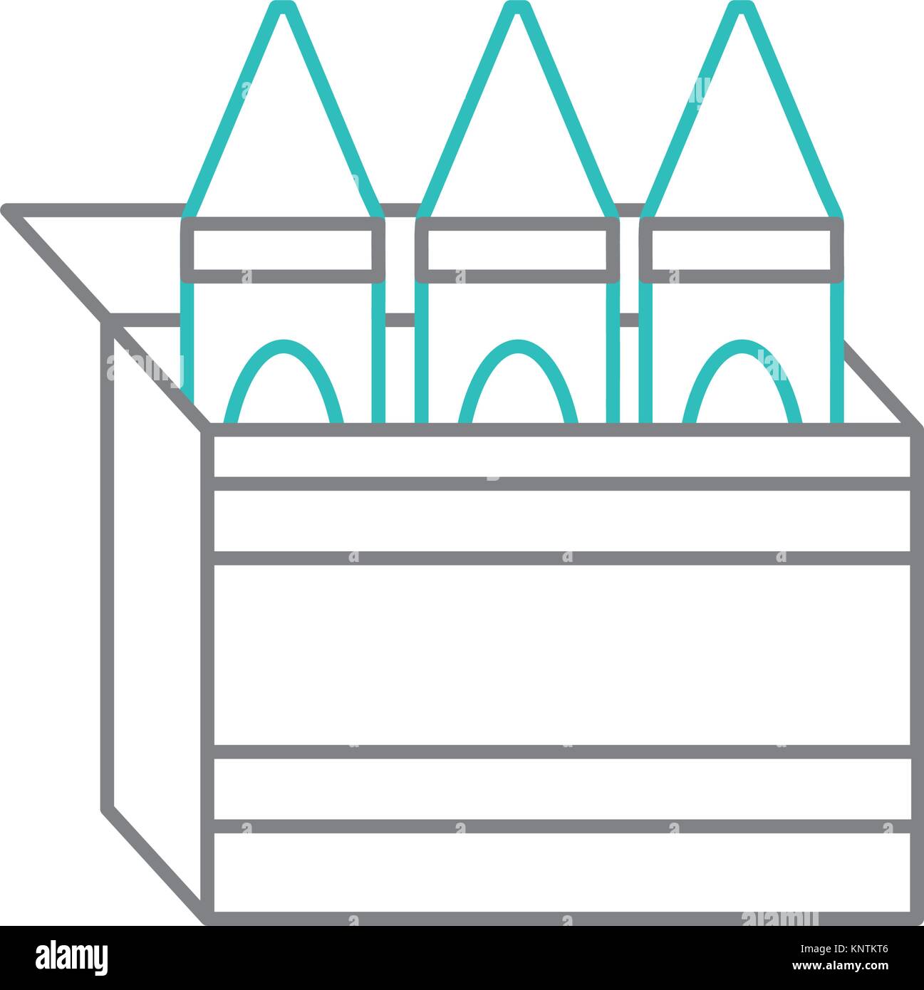 Isolated crayon box design Stock Vector Image & Art - Alamy