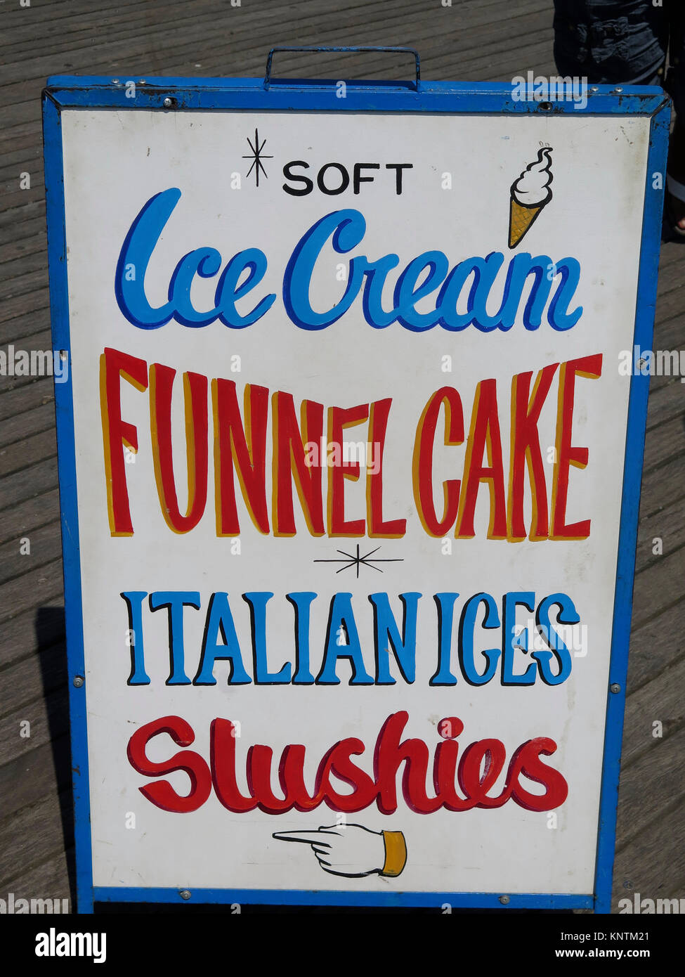 Signs at Promenade Boardwalk , Coney Island, Brooklyn, New York, USA ...