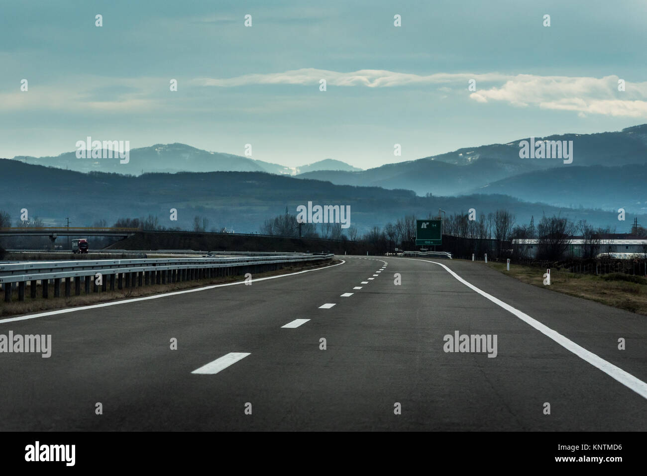 Cars on a two lane highway hi-res stock photography and images - Alamy