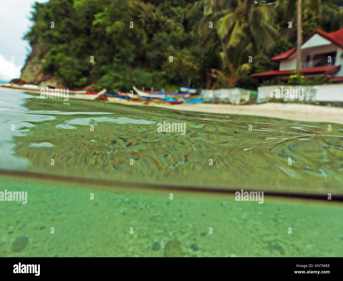 Small Laguna Beach, Sabang, Puerto Galera, Mindoro, Philippines Stock ...