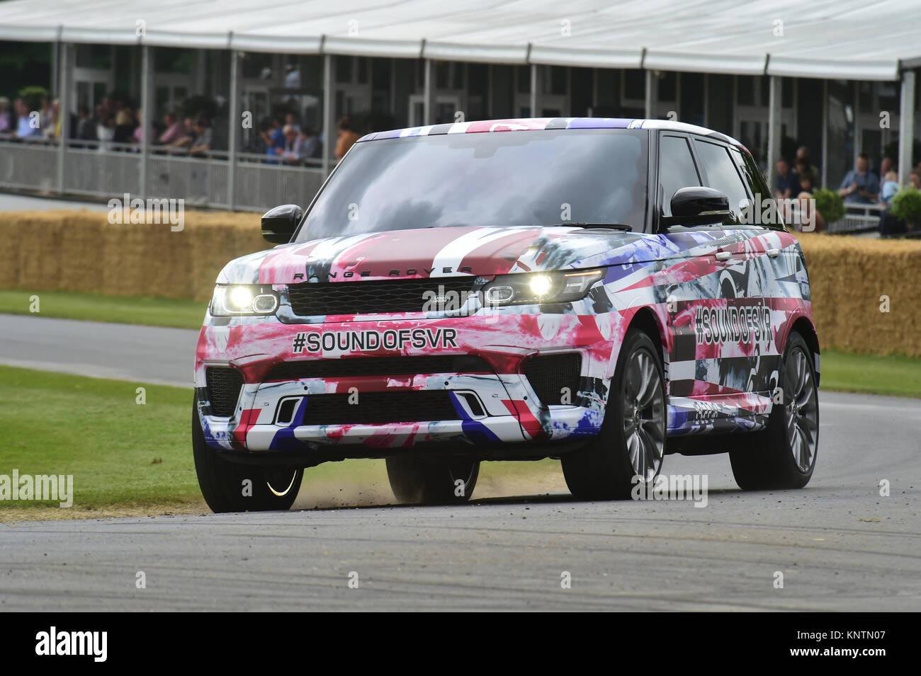 Graham Moss at the wheel of the Range Rover Sport SVR, Goodwood ...