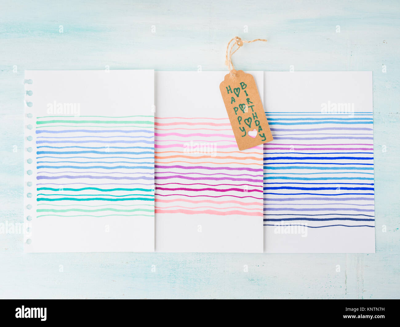 Colorful hand drawn pastel color cards for invitation, happy birthday ...