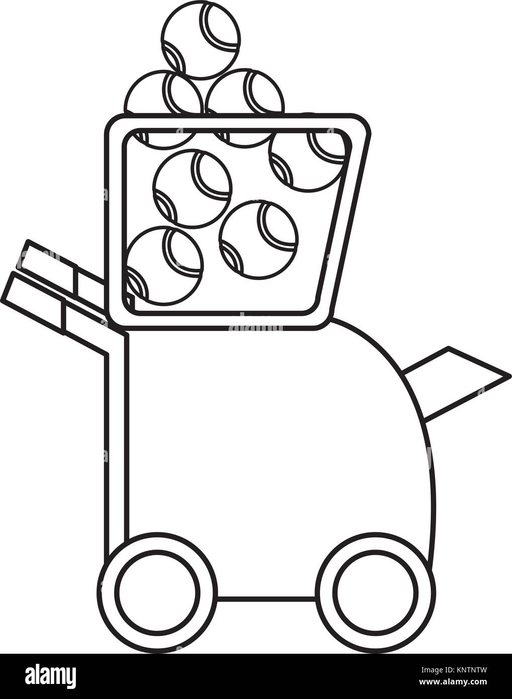 Tennis ball machine hi-res stock photography and images - Alamy