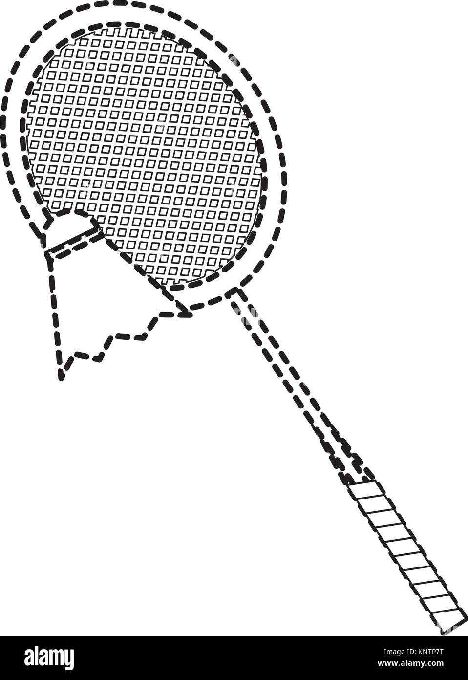 Badminton Racket Black and White Stock Photos & Images - Alamy