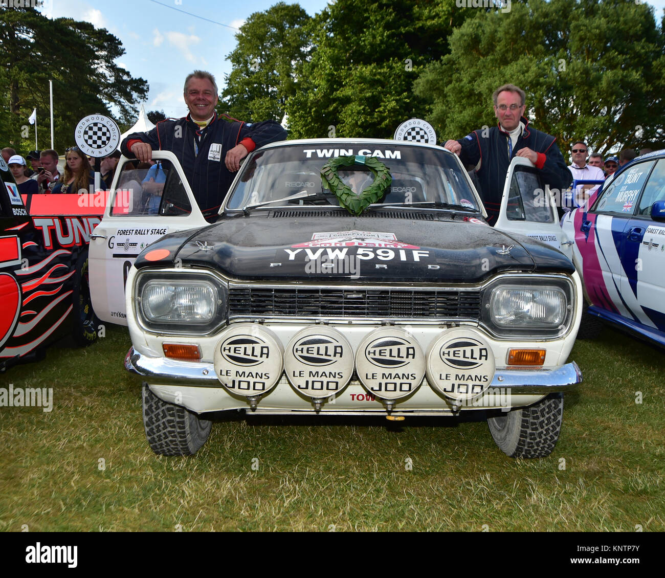 Dave Watkins, John Milner, Ford Escort Twin Cam, YVW 591 F, Goodwood ...
