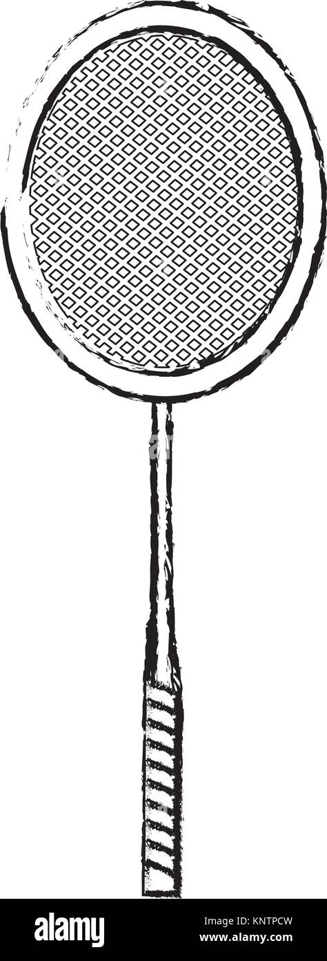 Badminton Racket Black and White Stock Photos & Images - Alamy