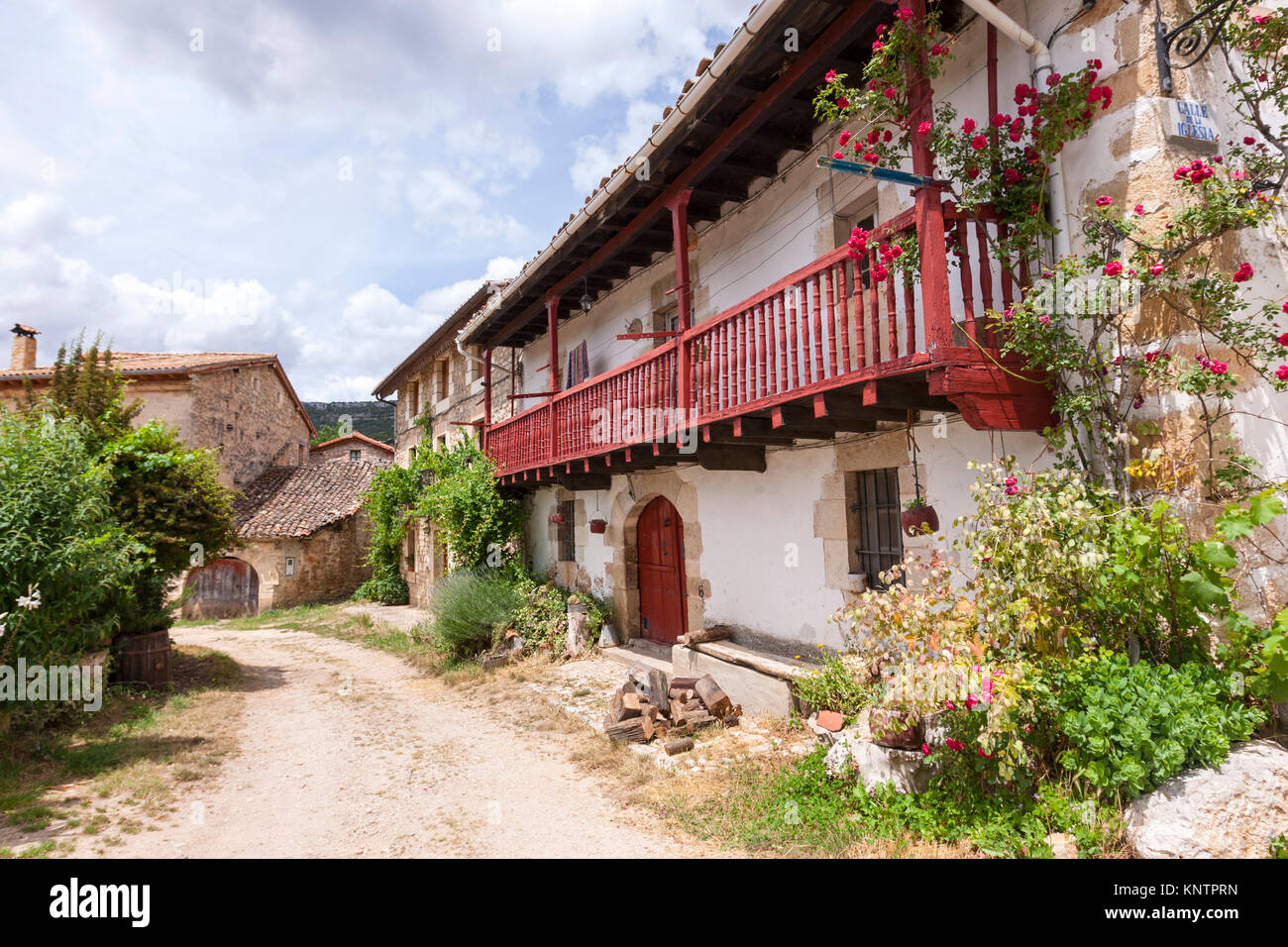 Rural houses in Escalada, , Burgos province, Spain Stock Photo - Alamy