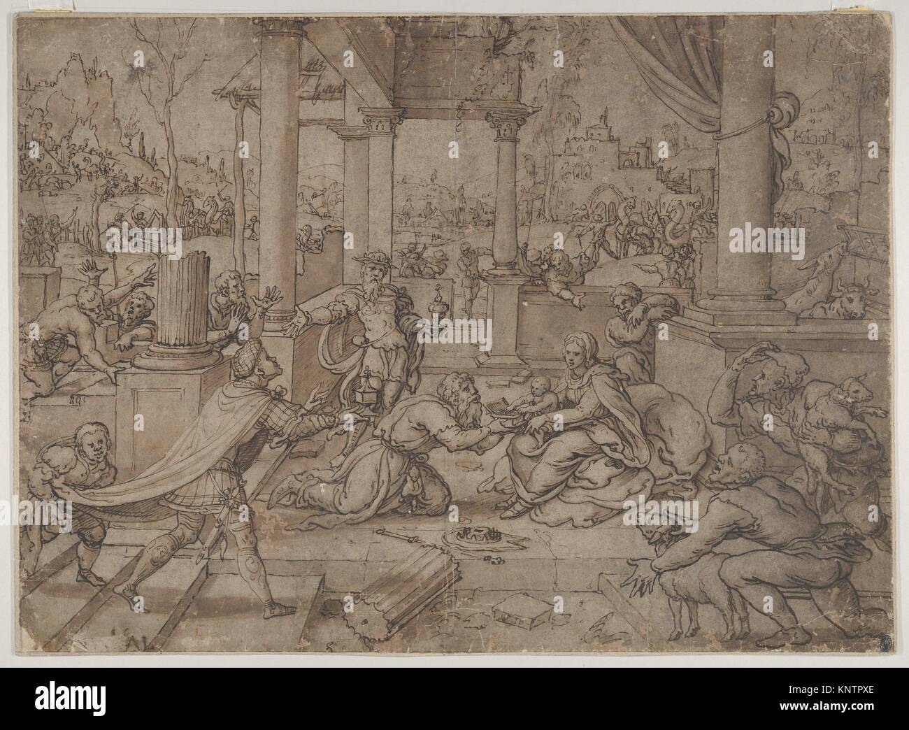 The Adoration of the Magi. Artist: Circle of Bernard van Orley ...