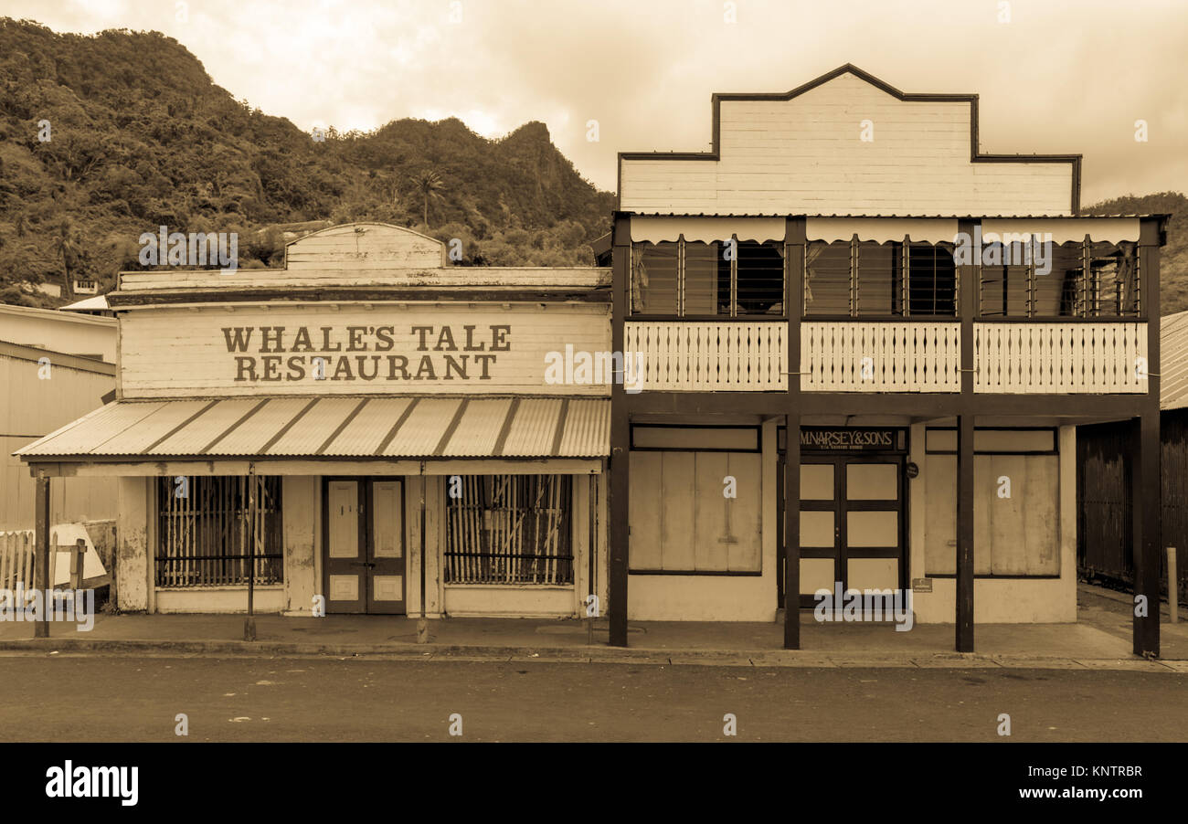 Storefronts in the old town of Levuka, Fiji Stock Photo - Alamy
