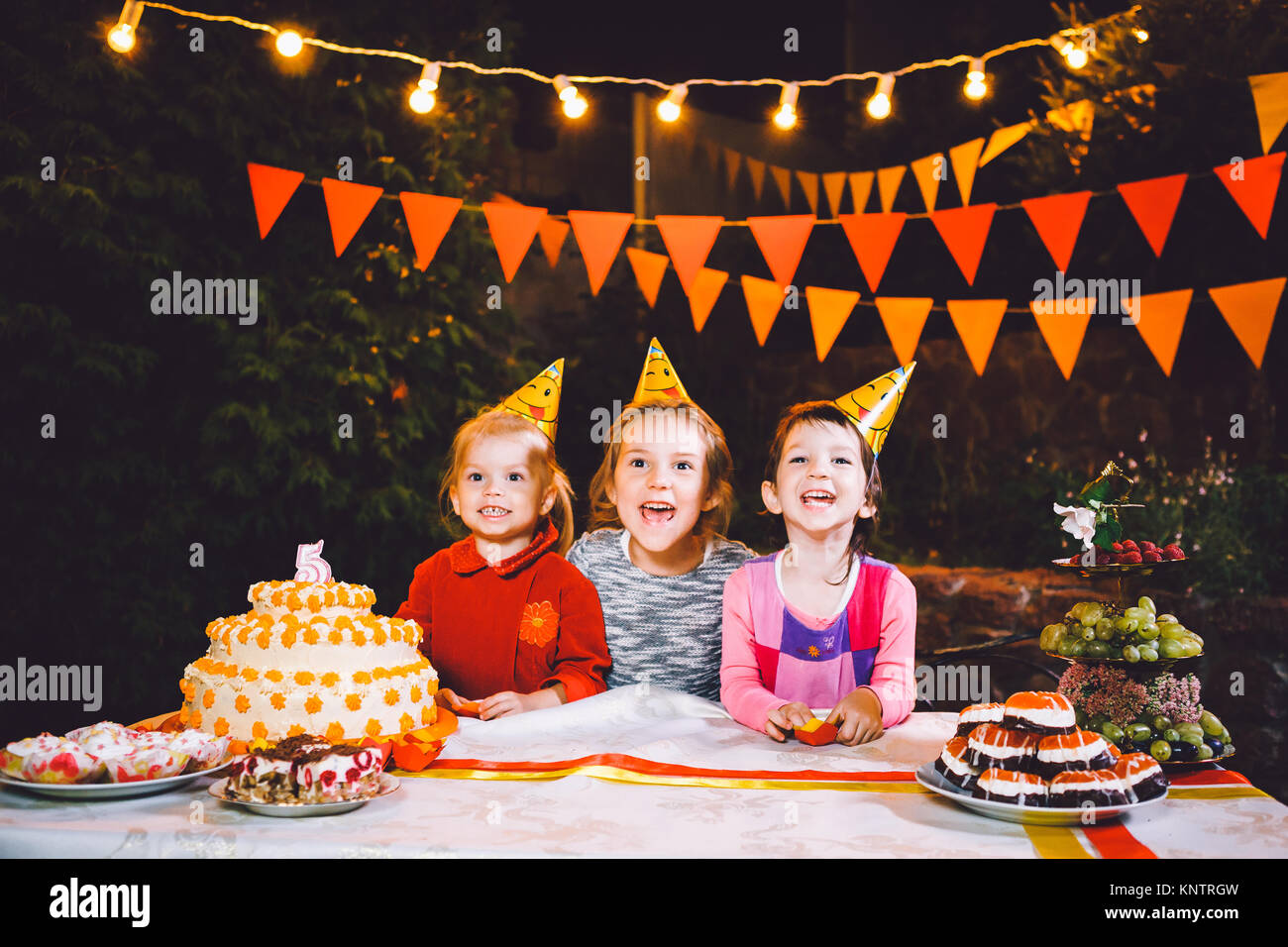 Children Eating Birthday Cake Hands High Resolution Stock Photography ...