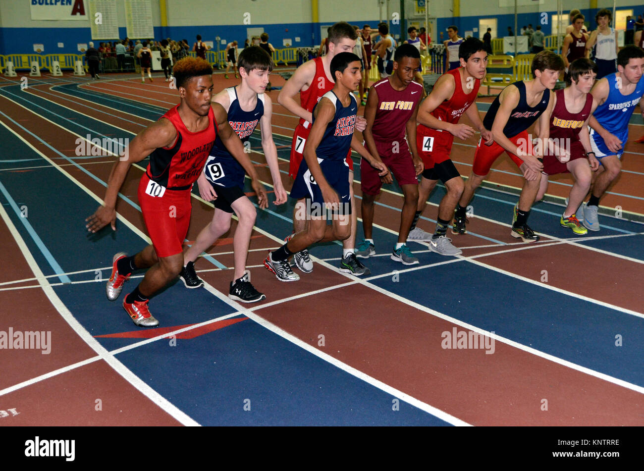 runners in a track meet Stock Photo - Alamy