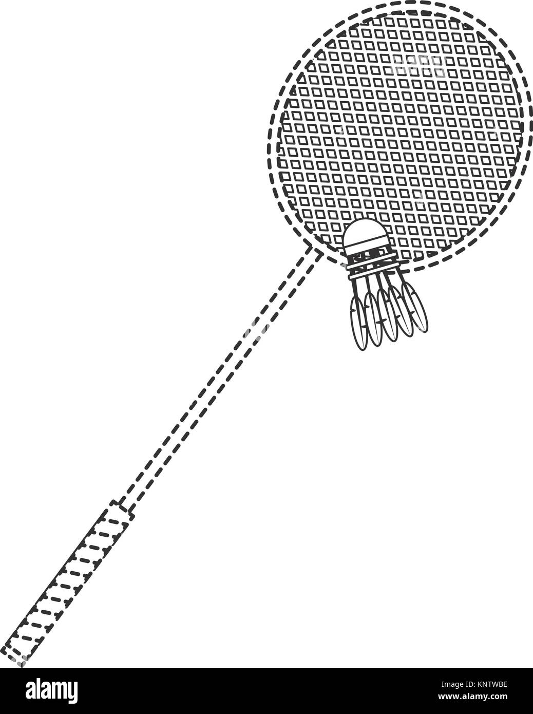 Badminton Racket Black and White Stock Photos & Images - Alamy