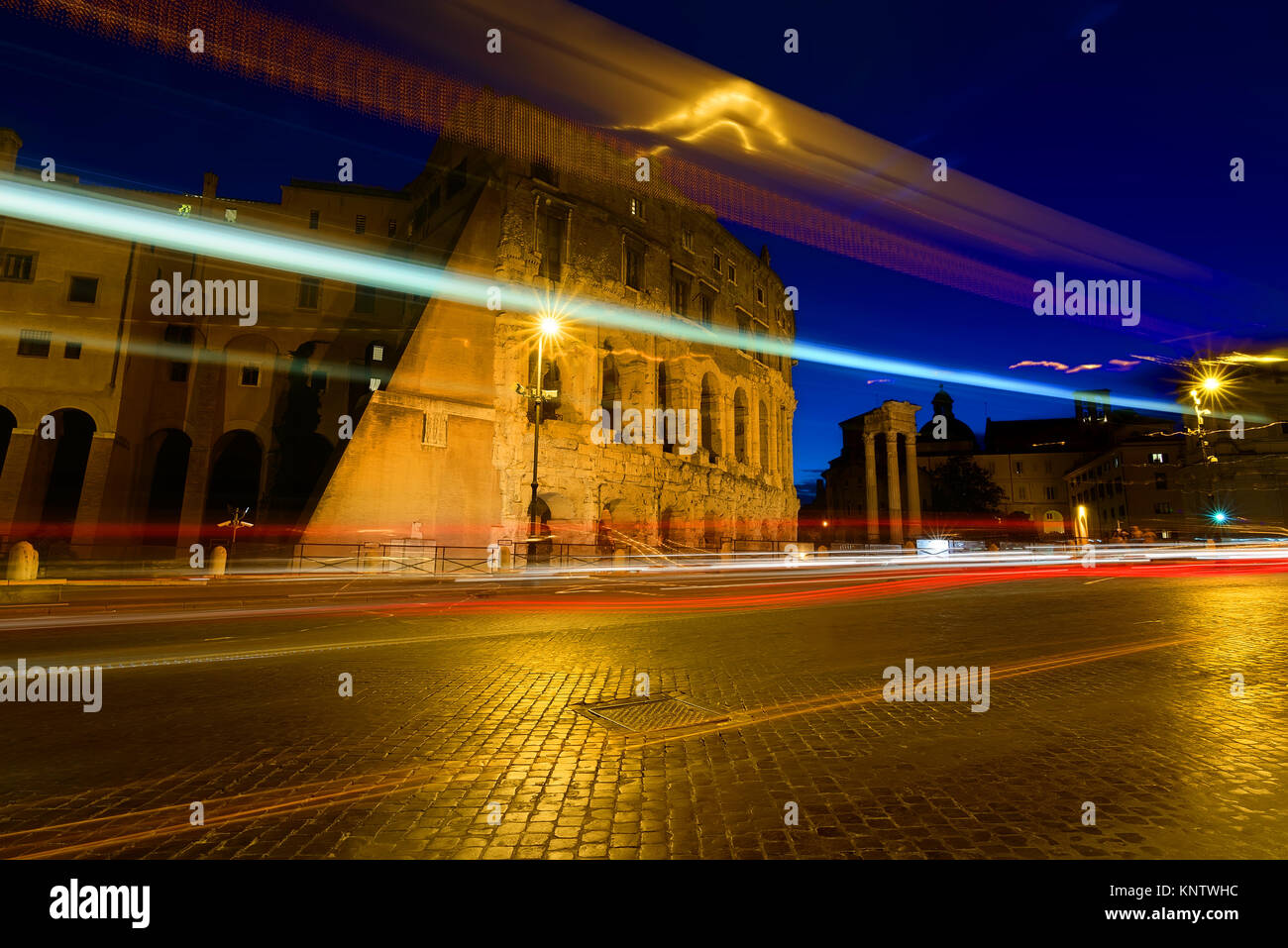 Majestic Colosseum in Rome at twilight, Italy Stock Photo - Alamy