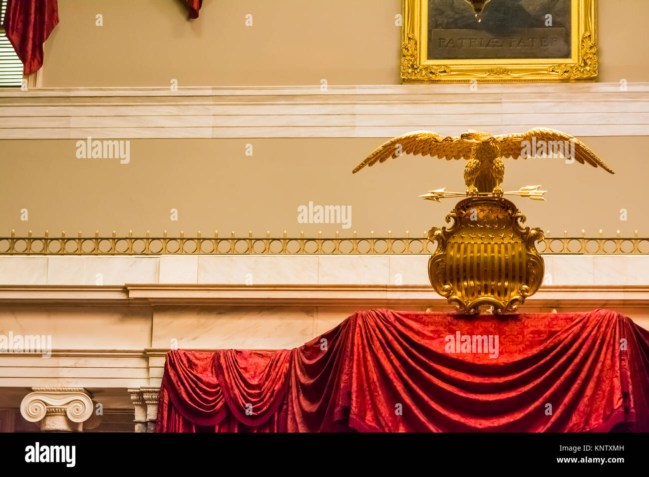 Golden Eagle Spread Wings American USA Coat of Arms First Congress ...