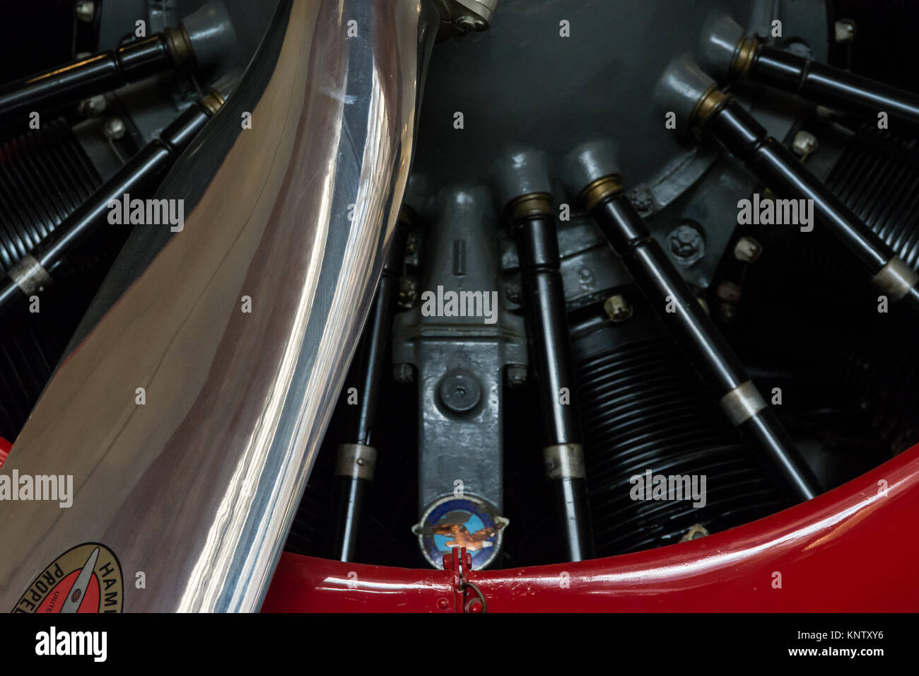 Old Airplane Roter Propeller History Model Museum Stock Photo - Alamy