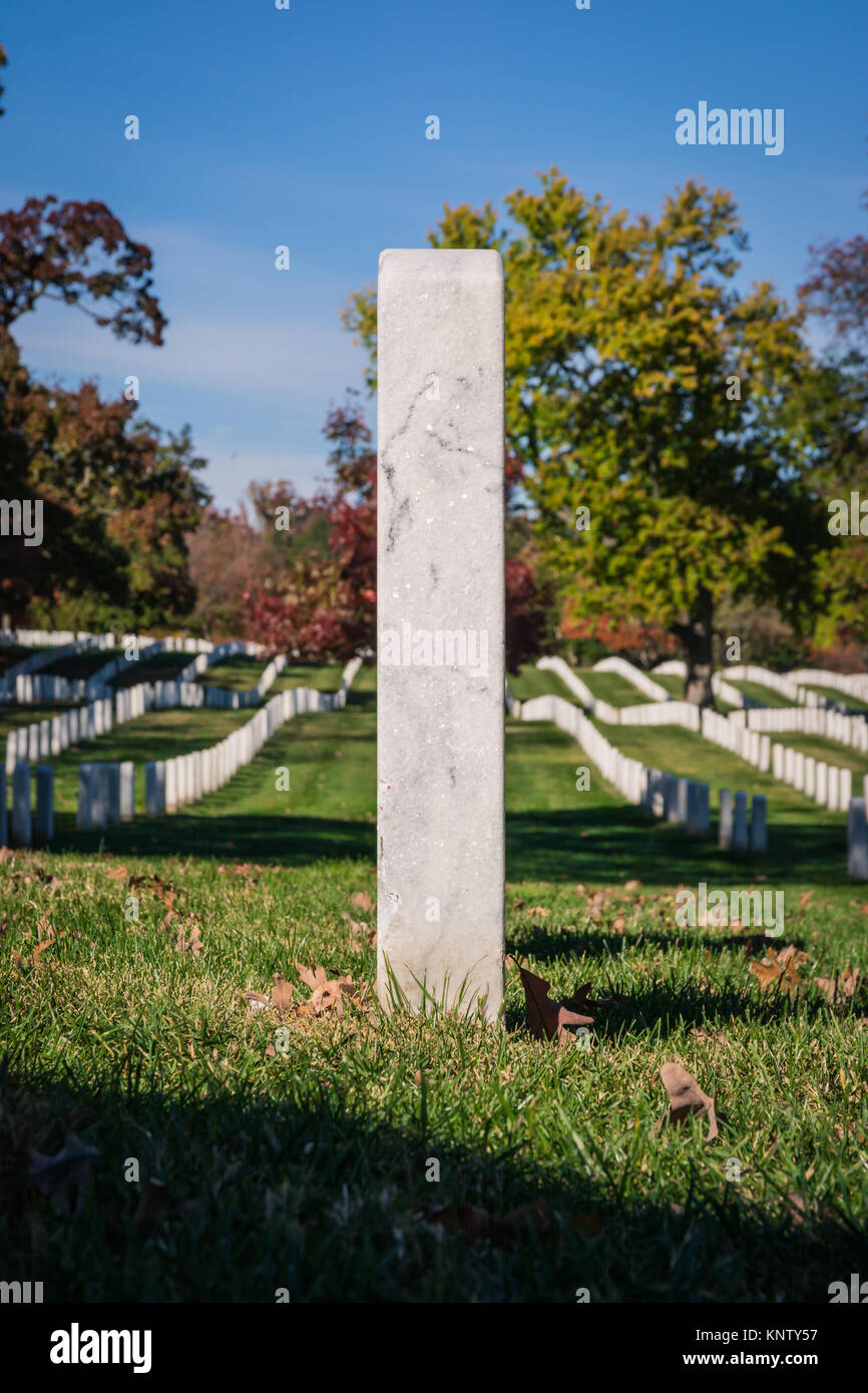 Single Closeup Gravestone Texture Surface Arlington National Cemetery ...