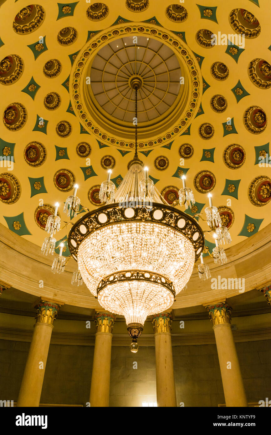 US Capitol Building Underground Crypt Chandelier Architecture Interior ...