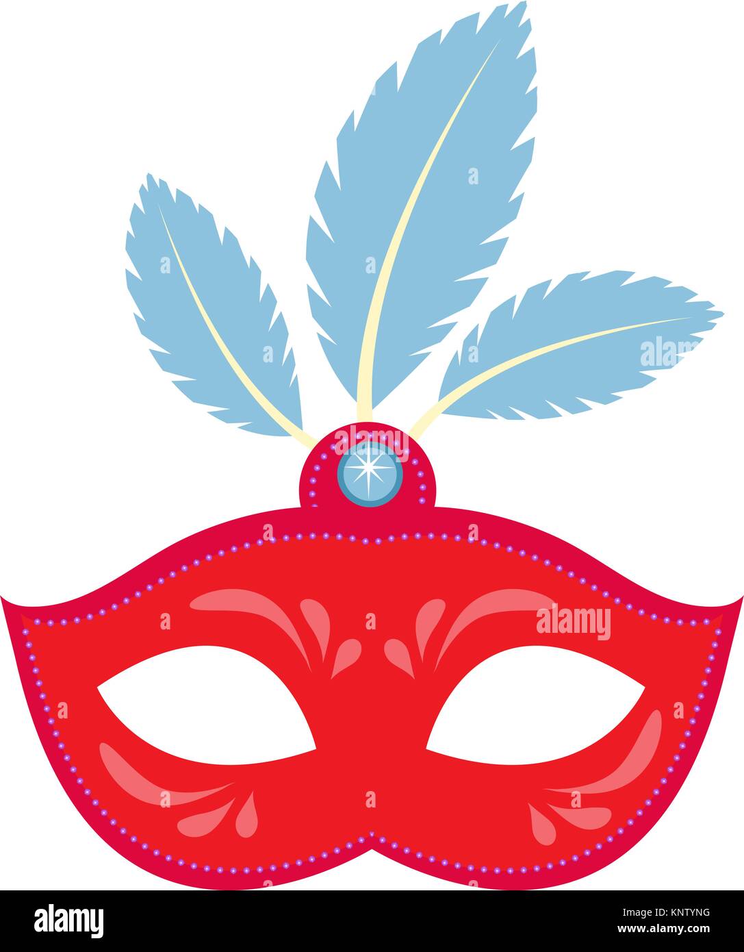 Carnival mask icon, flat, cartoon style. Masquerade, holiday party ...