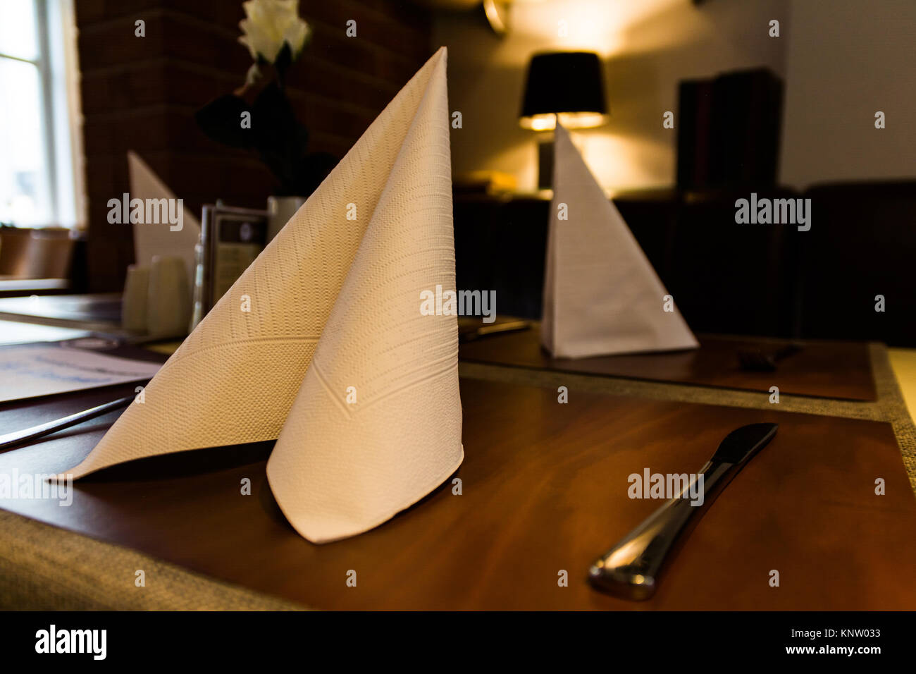 Folden napkin hi-res stock photography and images - Alamy