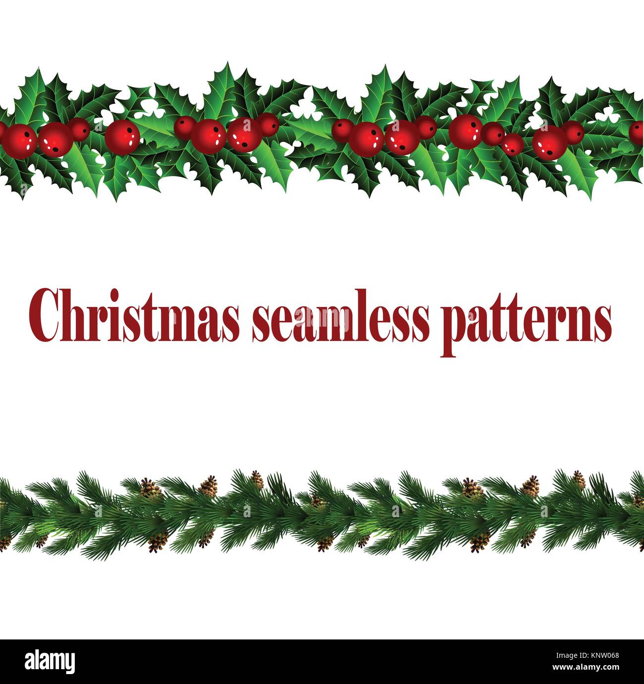 Vector Christmas Border Stock Vector Image & Art - Alamy