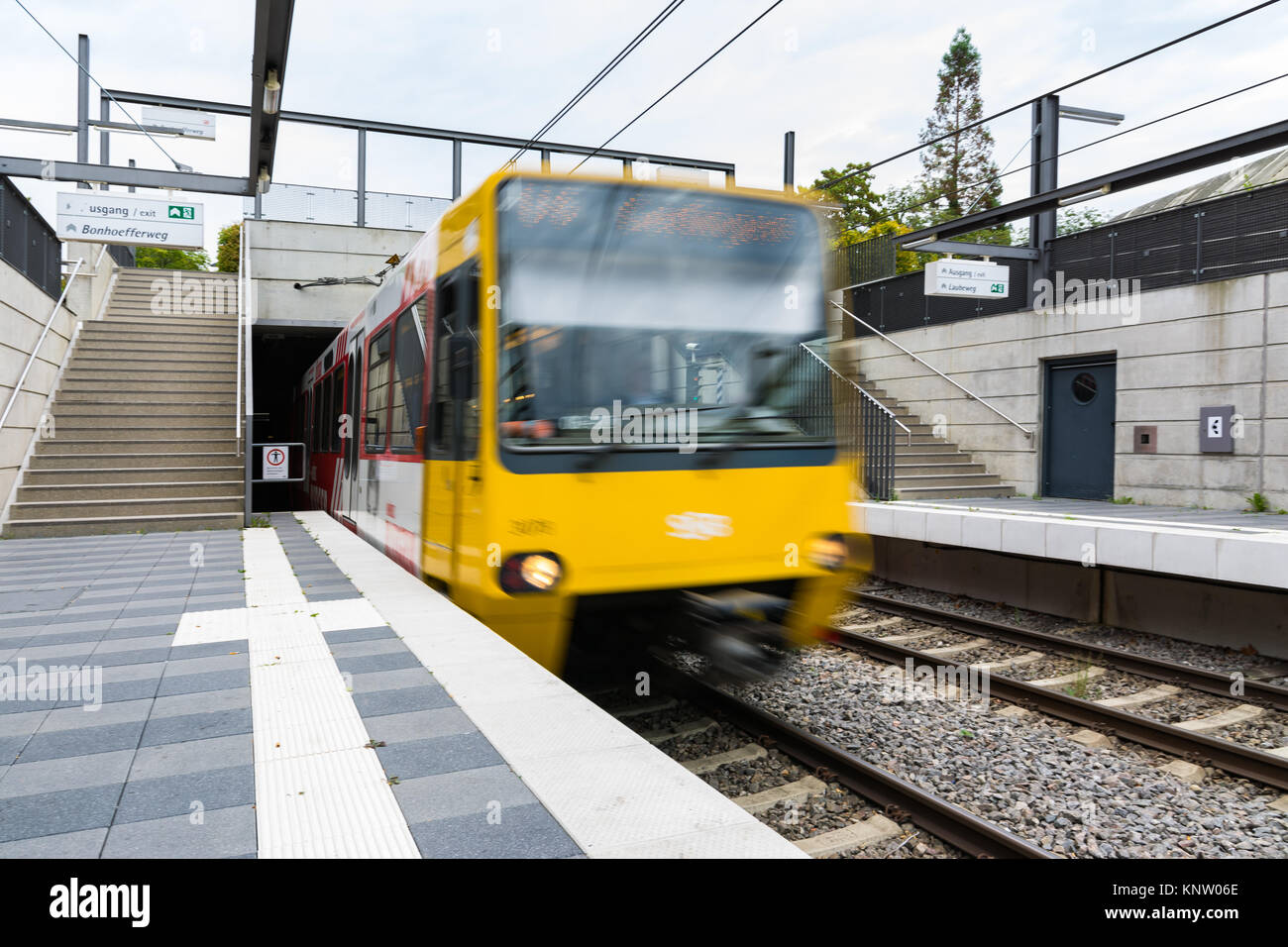 Stuttgart Public Transport Subway Front Moving Train Stock Photo - Alamy