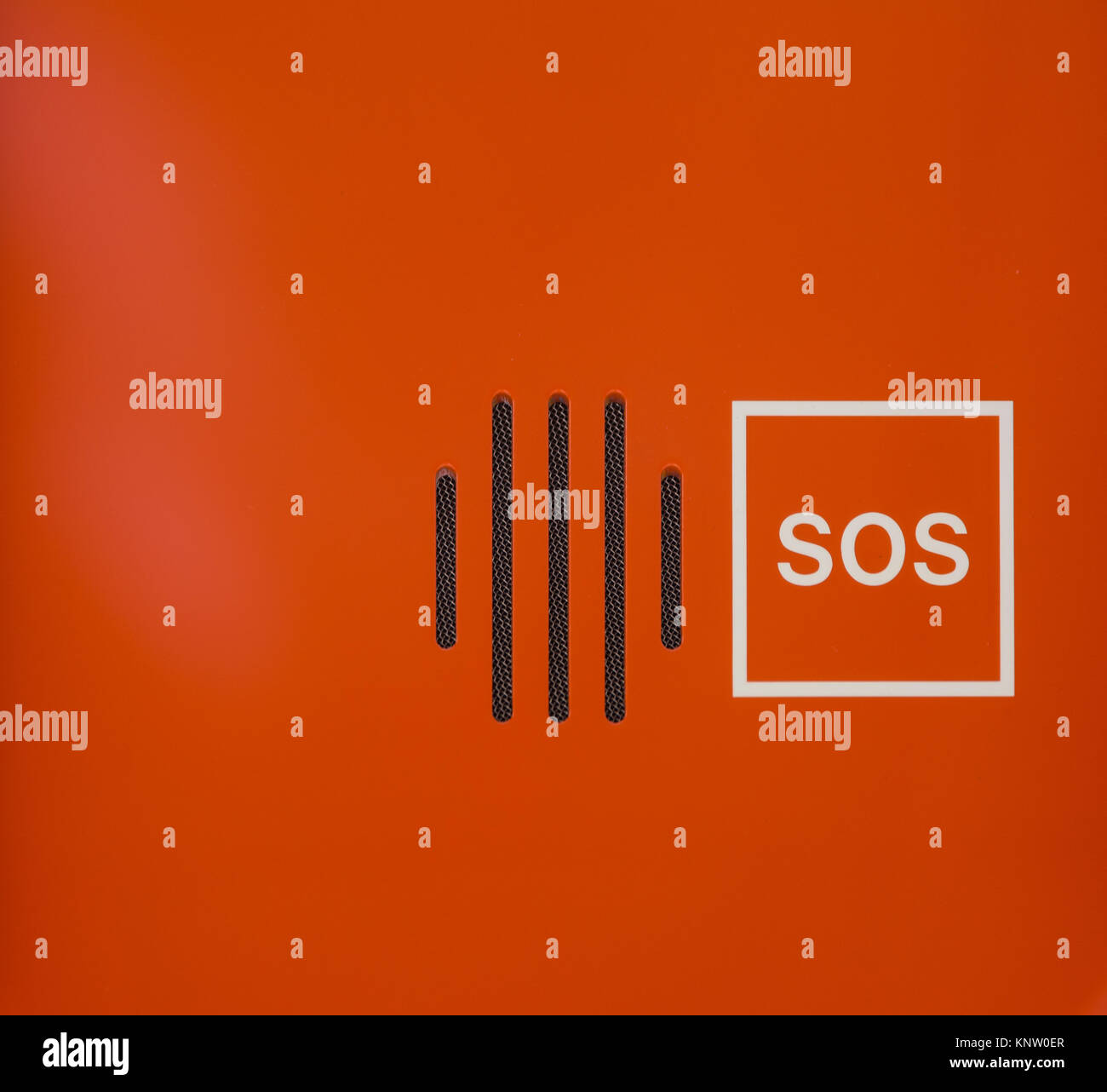 Bright Orange Abstract SOS Speaker Emergency Contract Device Stock ...