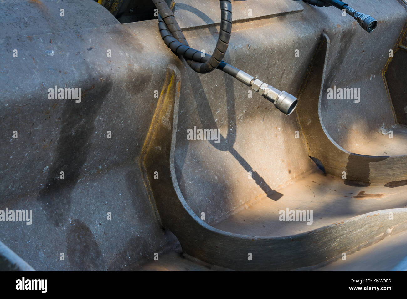 Bulldozer Digger Shovel Hose Disconnected Detail Close Industrial Stock ...