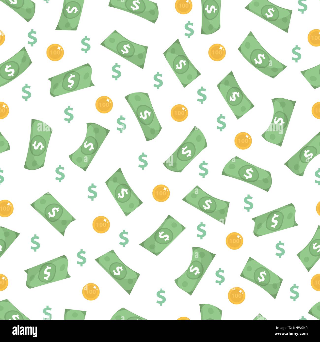 Money is a seamless pattern. Finances endless background. Dollars and ...