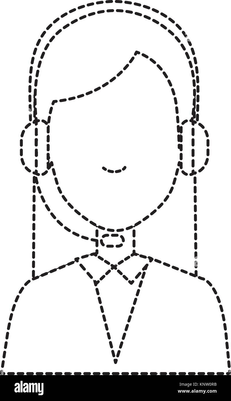 call center agent avatar character vector illustration design Stock ...