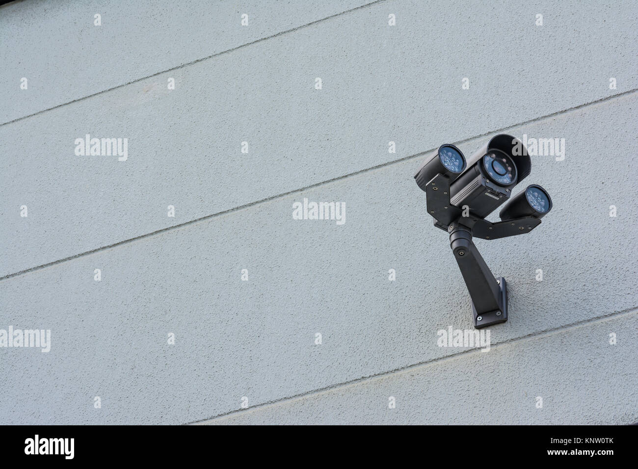 High Technology Security Camera Installed Building Wall Stock Photo - Alamy