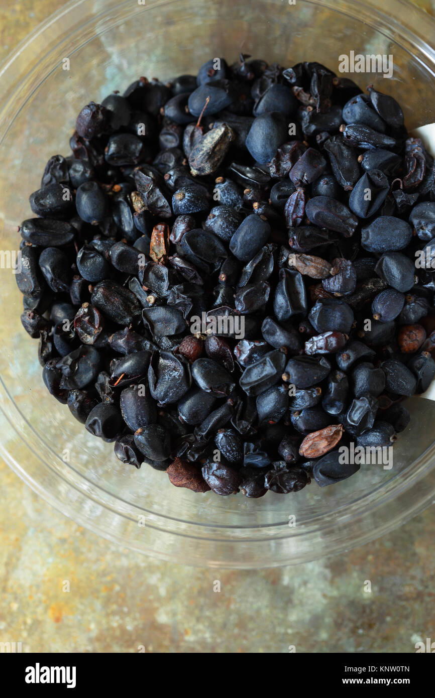 Seasoning dried barberry, food above Stock Photo - Alamy
