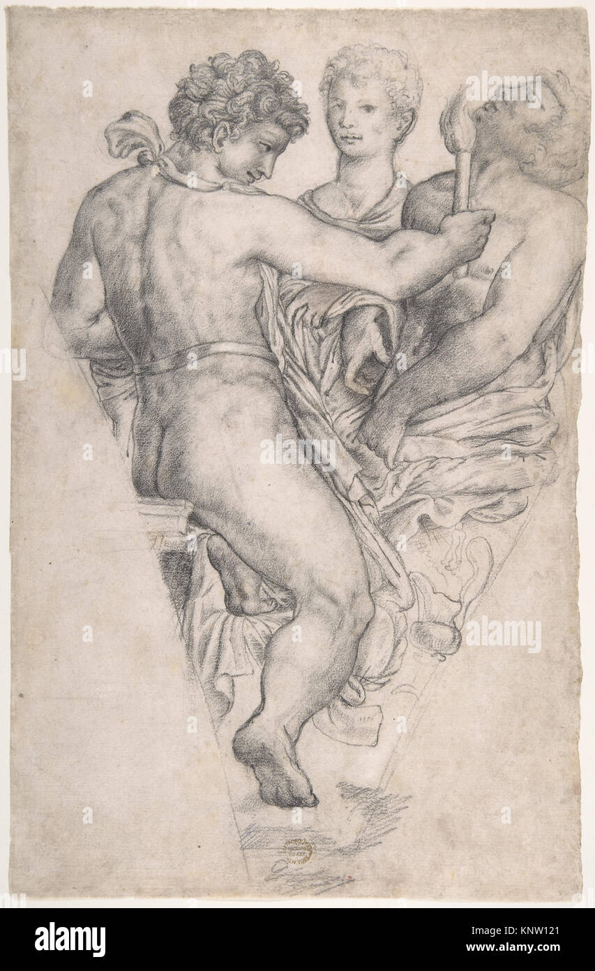 An artistic composition designed for a spandrel, illustrating ...