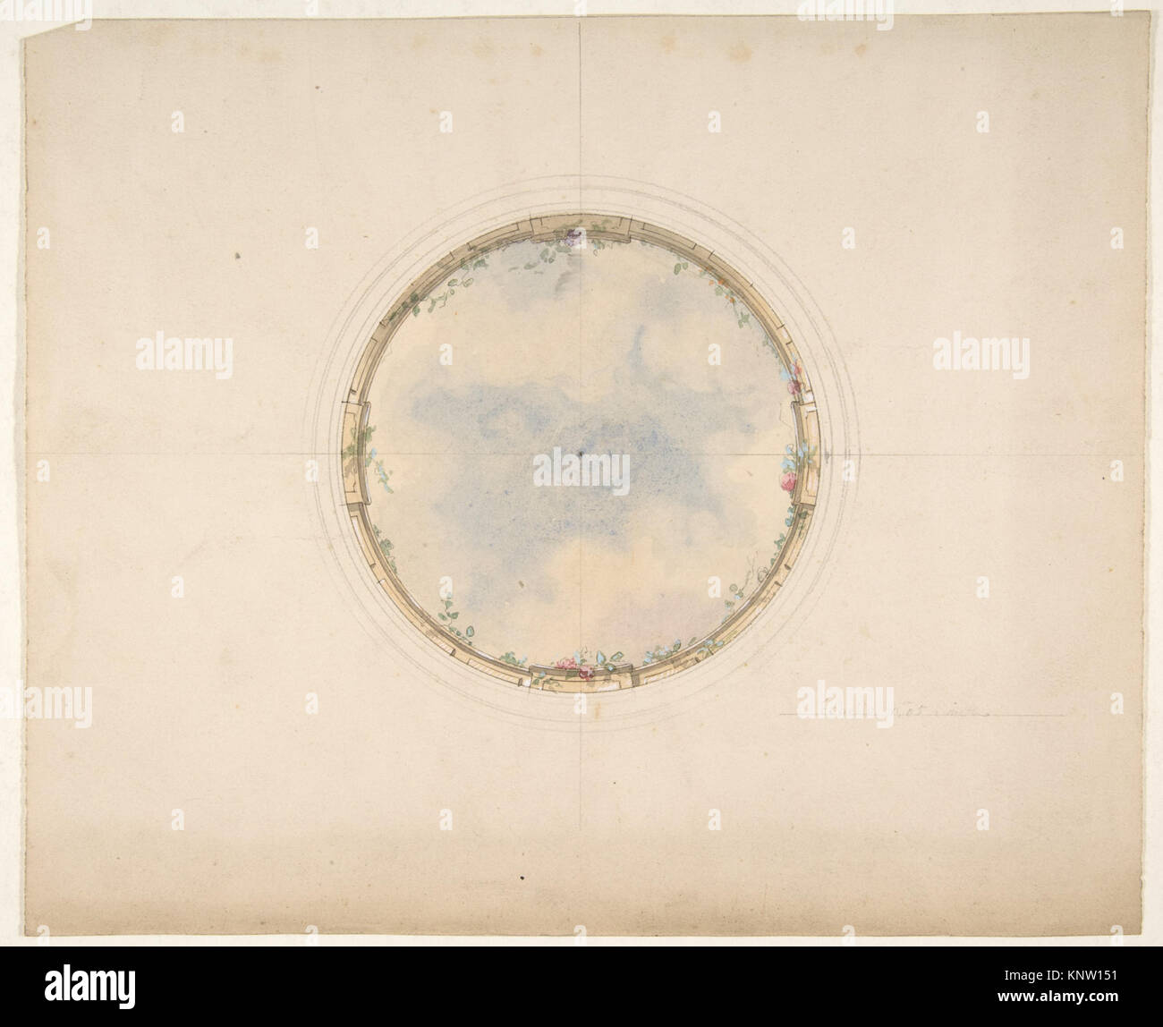 Illustration circular ceiling design hi-res stock photography and ...