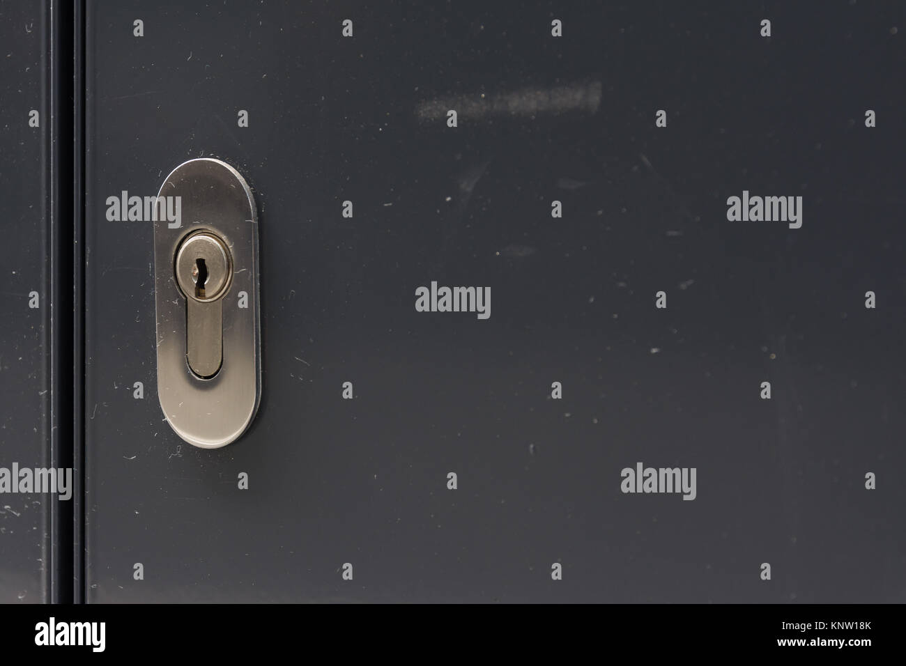 Smooth Metal Chrome Lock Macro Security Stock Photo - Alamy