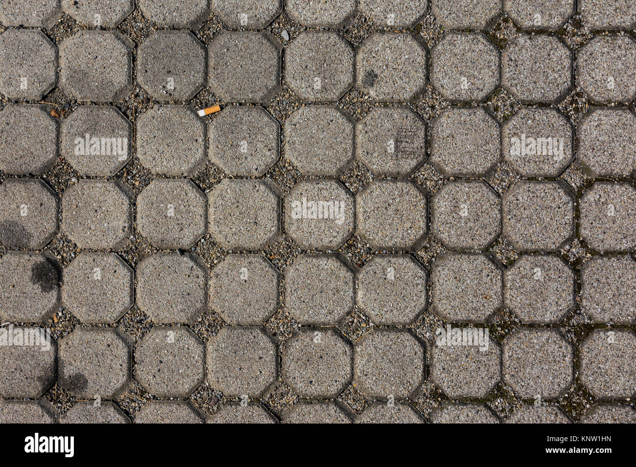 Concrete Octagon Sidewalk Pattern Texture Cigarette Background Outdoor ...